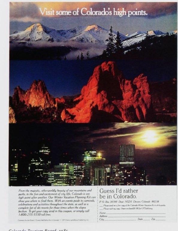 State Tourism Marketing / Retro Ad of the Week: Colorado, 1985 ...