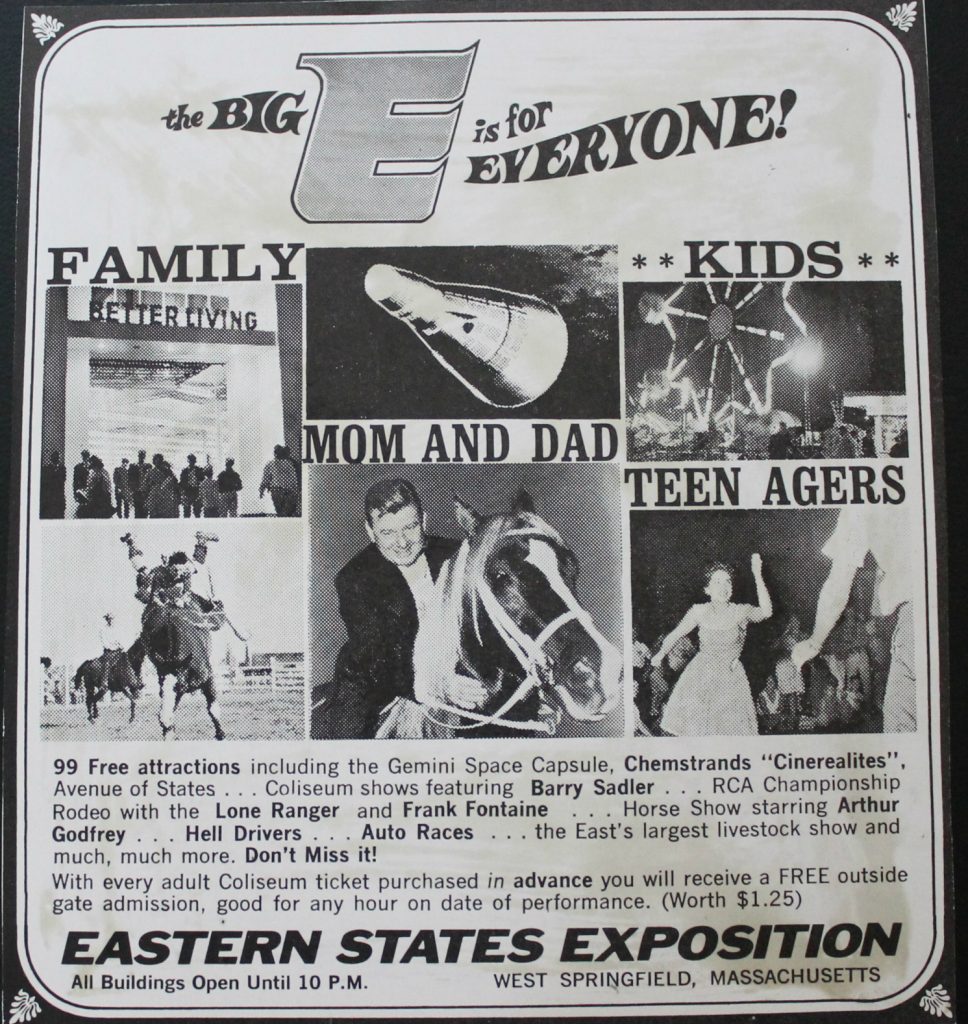 State Fair Advertising / Retro Ad of the Week: The Big E, 1966 ...